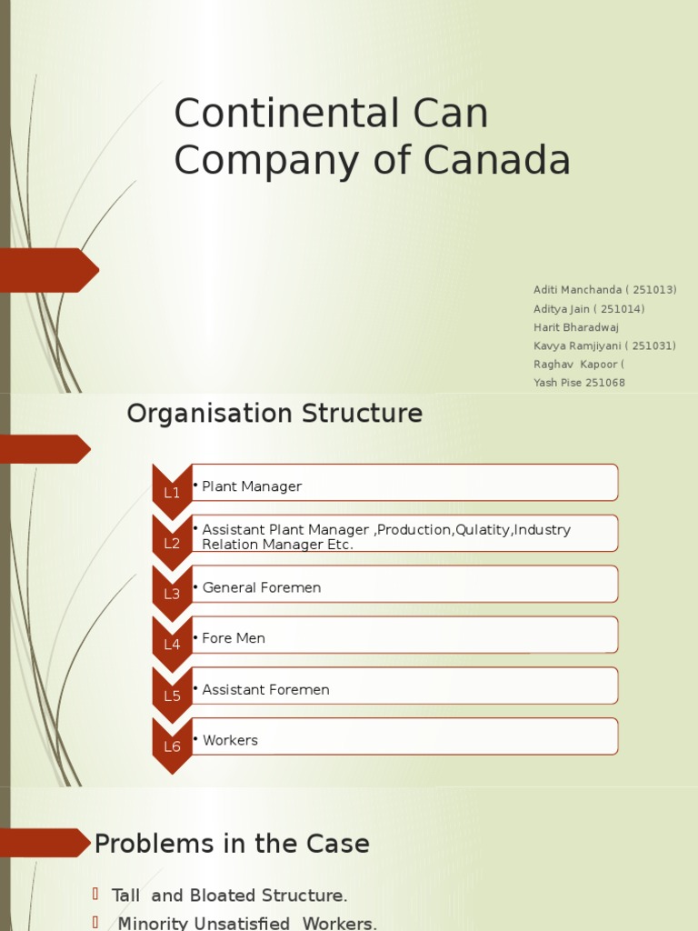 Continental Can Company of Canada-V2 | PDF | Business