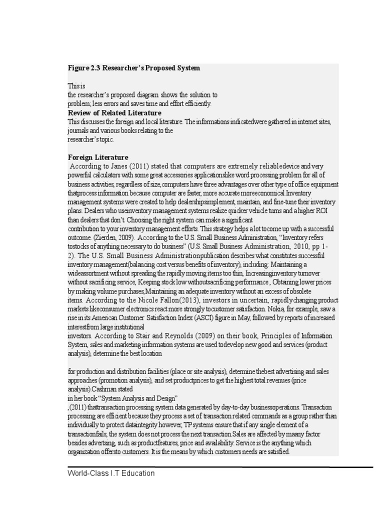 Thesis Inventory | PDF | Point Of Sale | Inventory