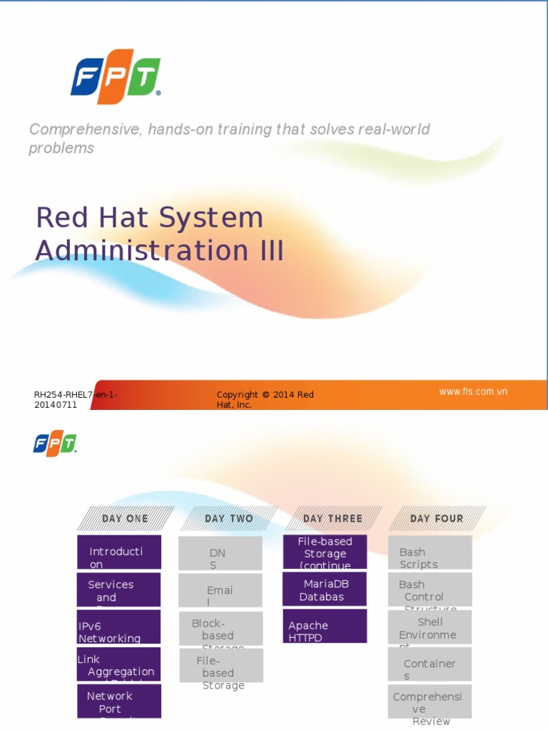 RH254 RHEL7 en 1 20140711 Slides | PDF | Firewall (Computing) | Domain Name System