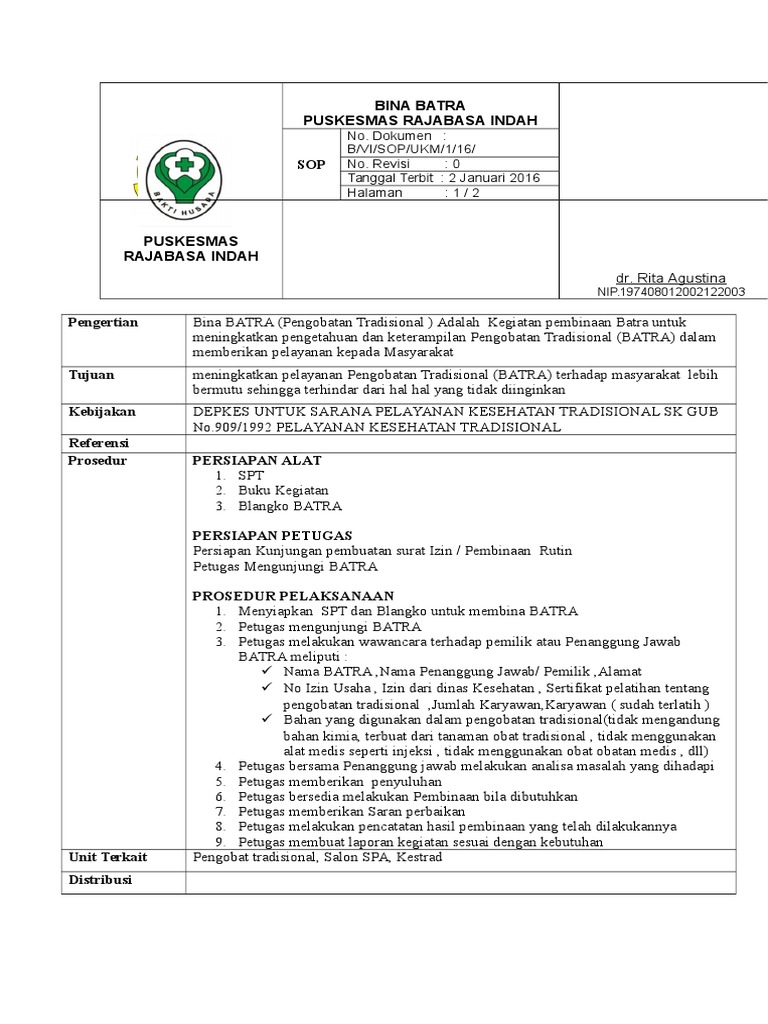 Sop Bina Batra | PDF