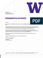 NYU ACCEPTANCE Letter PDF | PDF | New York University | Academia