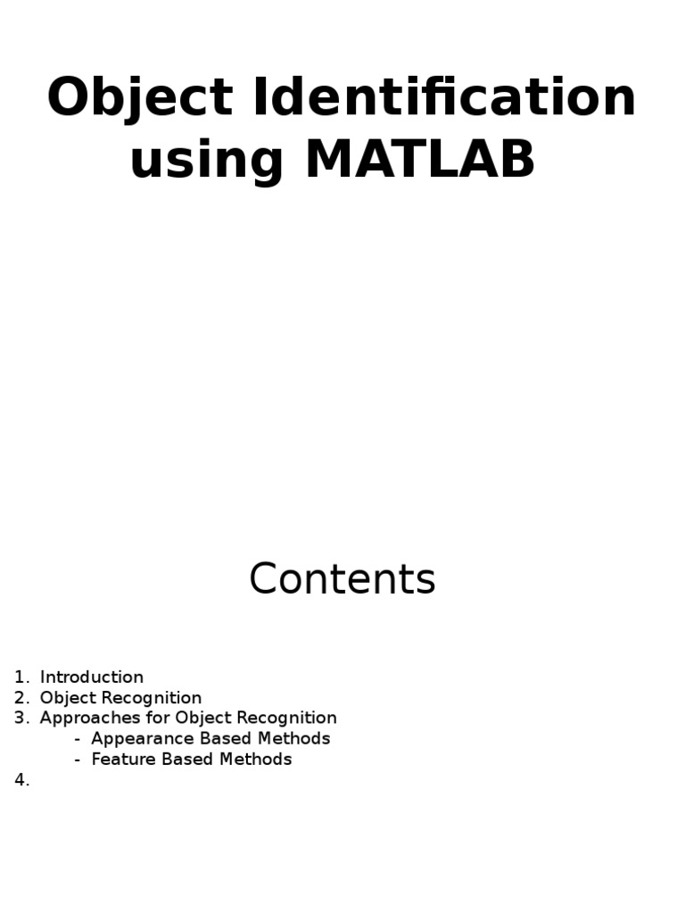 Object Identification | PDF