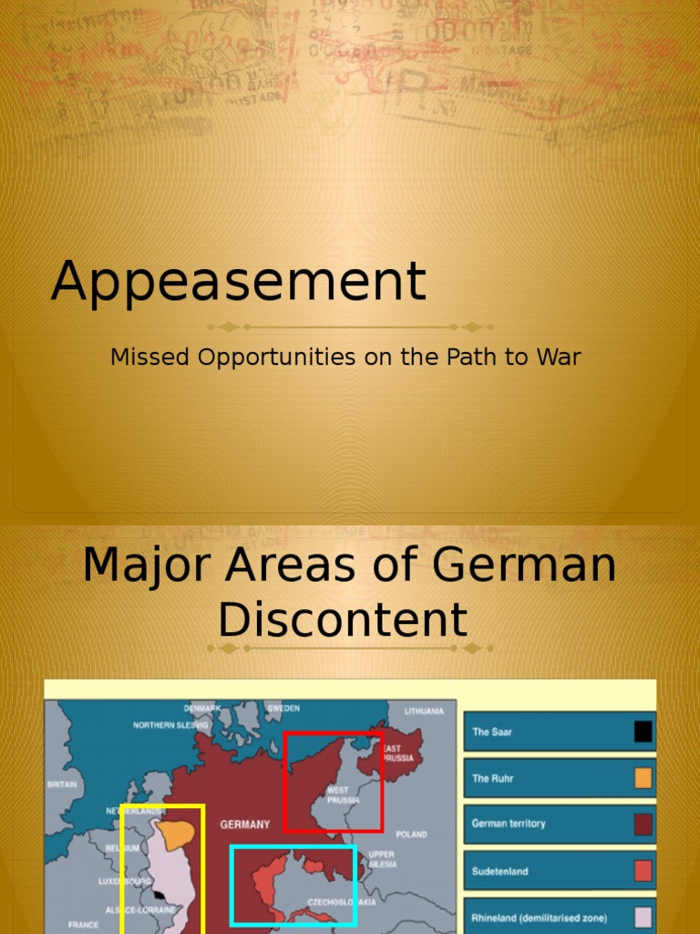 German Appeasement and Hitler's Strategy | PDF | Neville Chamberlain ...