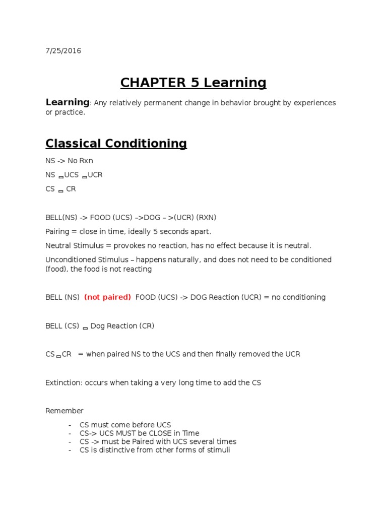 Chapters 5 - 8 Psychology: An Exploration, 3rd Edition | PDF | Classical Conditioning | Memory