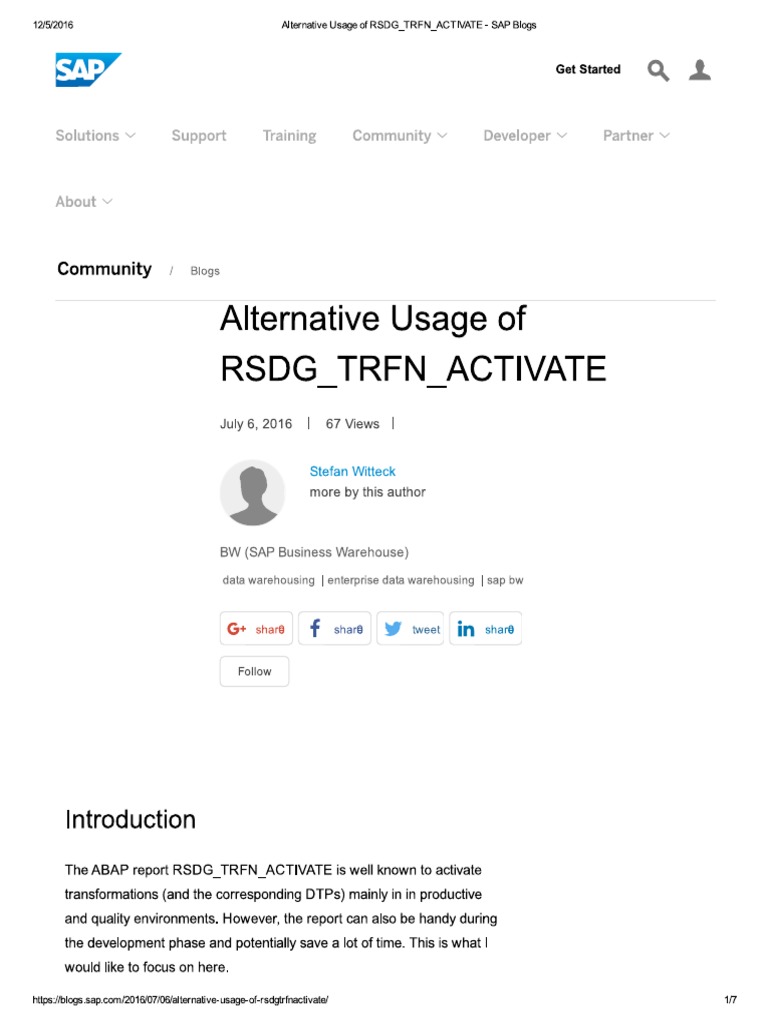 RSDG Tran Activate | PDF