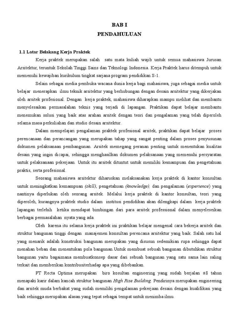 Laporan Mingguan KP | PDF