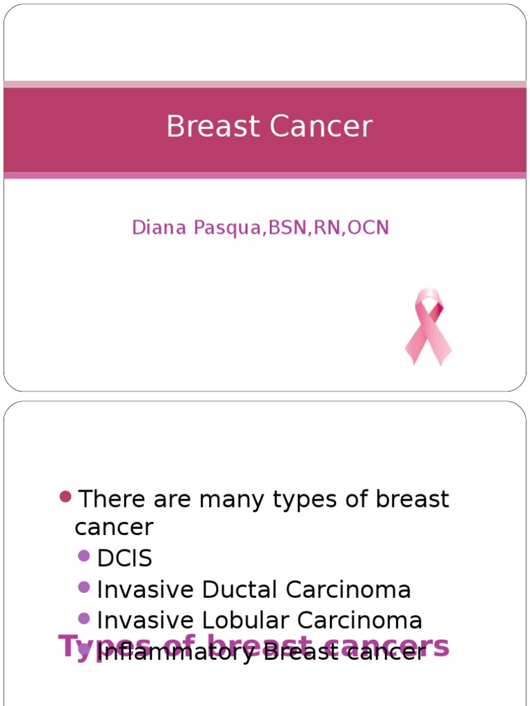 Overview of Breast Cancer Types and Care | PDF | Breast Cancer ...