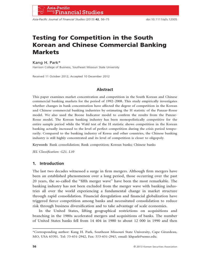 Testing For Cointegration | PDF | Correlation And Dependence | Banks