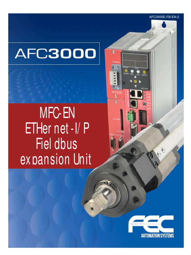 AFC3000 Ethernet-IP Fieldbus Expansion Unit | Ethernet | Online And Offline