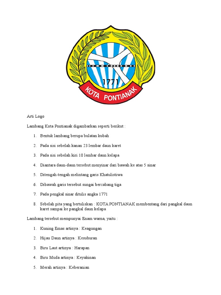 Arti Logo Pontianak | PDF | Politik | Agama & Spiritualitas