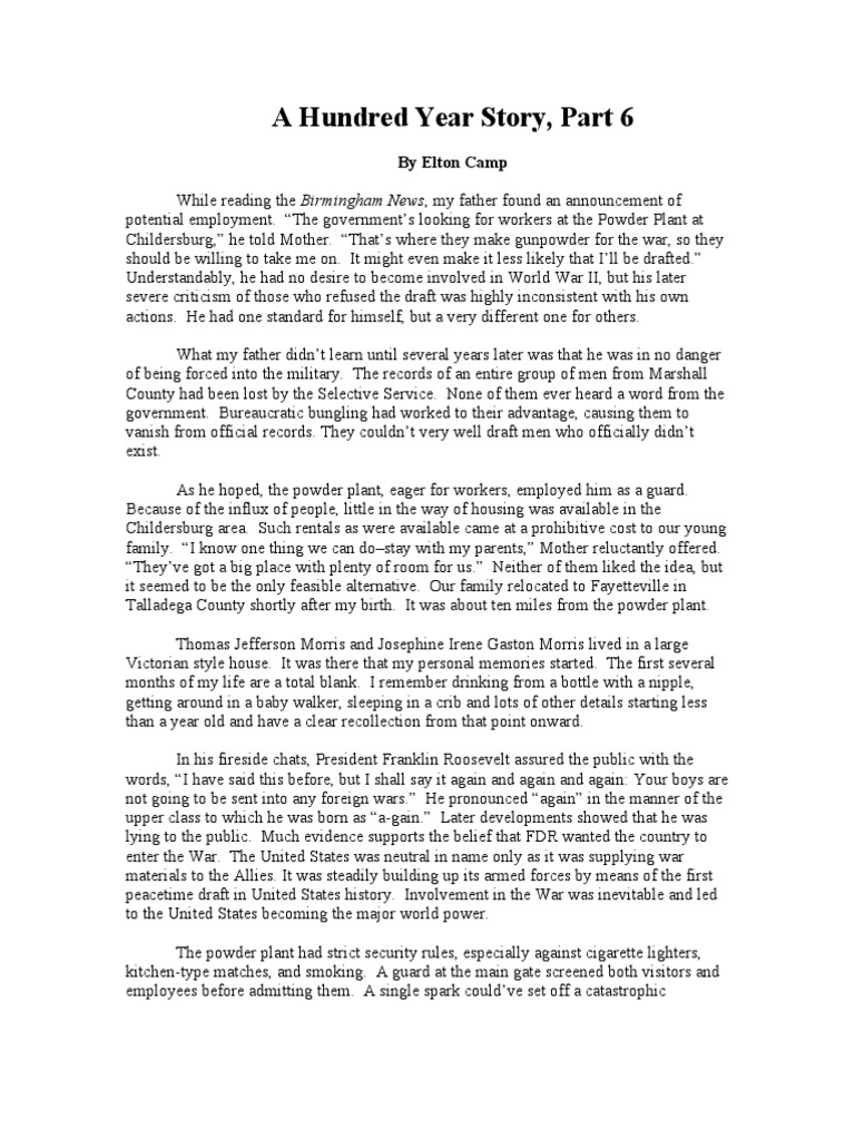 A Hundred Year Story, Part 6 | PDF | Garage (Residential) | Franklin D ...