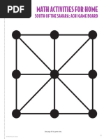 Dara Printable Game | PDF | Traditional Games | Teaching Mathematics