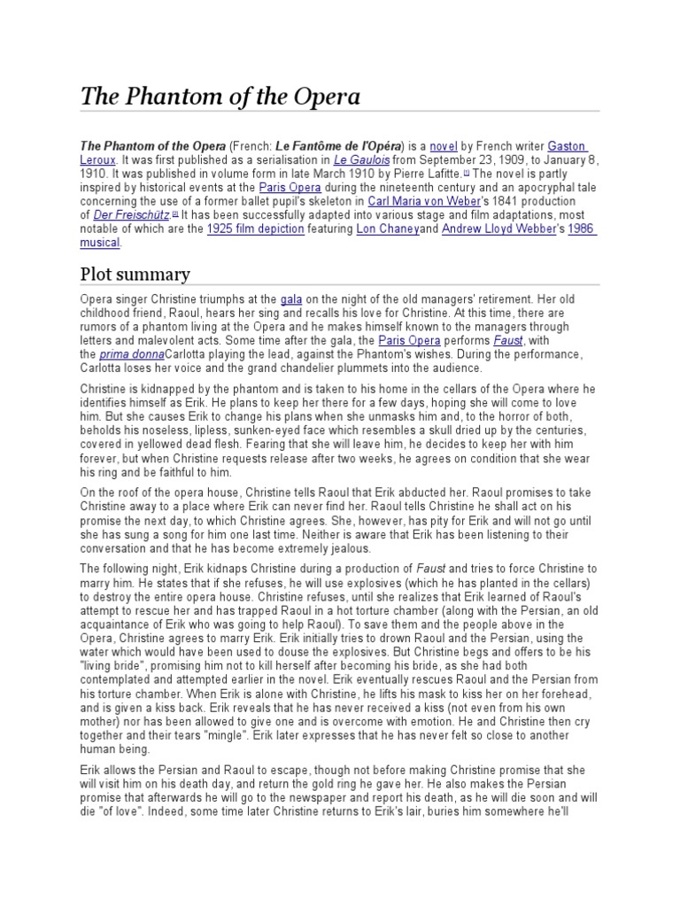The Phantom of The Opera | PDF | The Phantom Of The Opera | Opera Houses