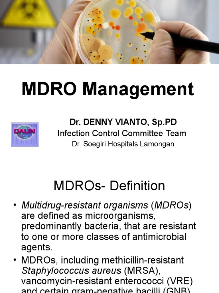 MDRO Management: Infection Control Committee Team | PDF | Antimicrobial ...