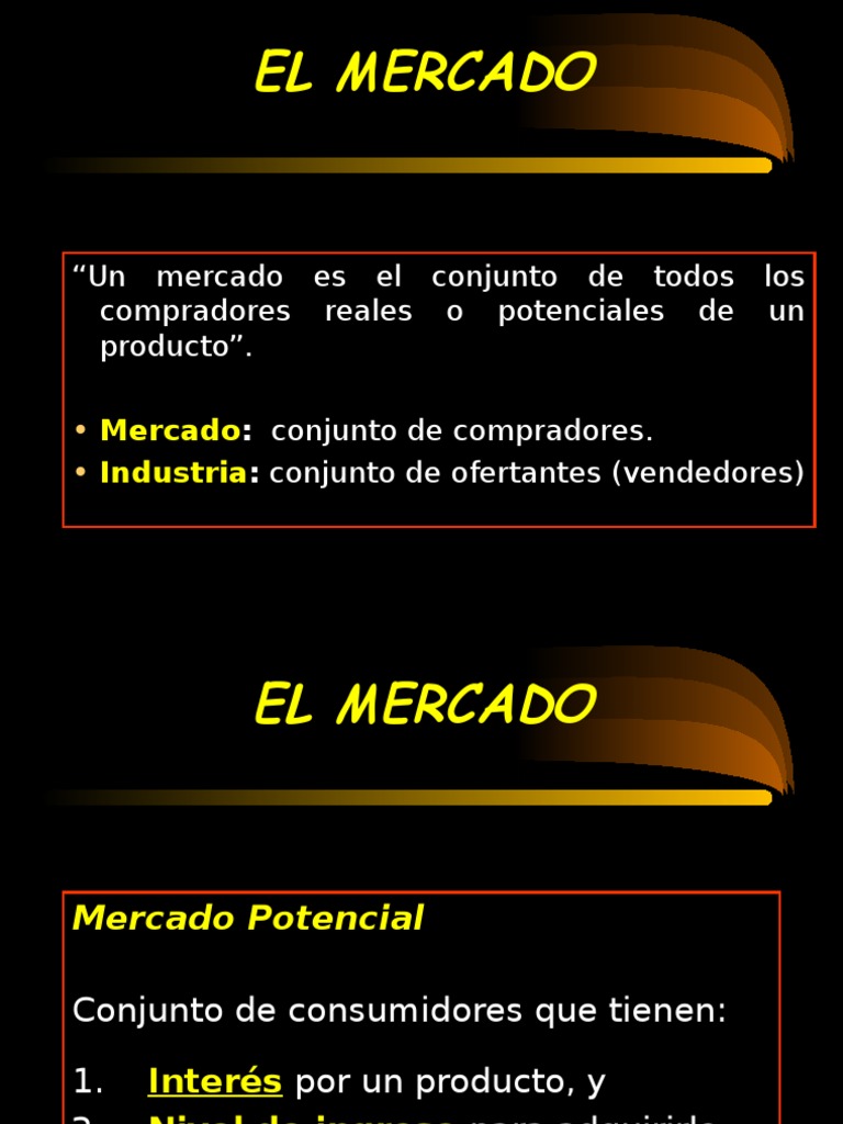 Definición y Tipos de Mercado | PDF | Mercado (economía) | Producto ...