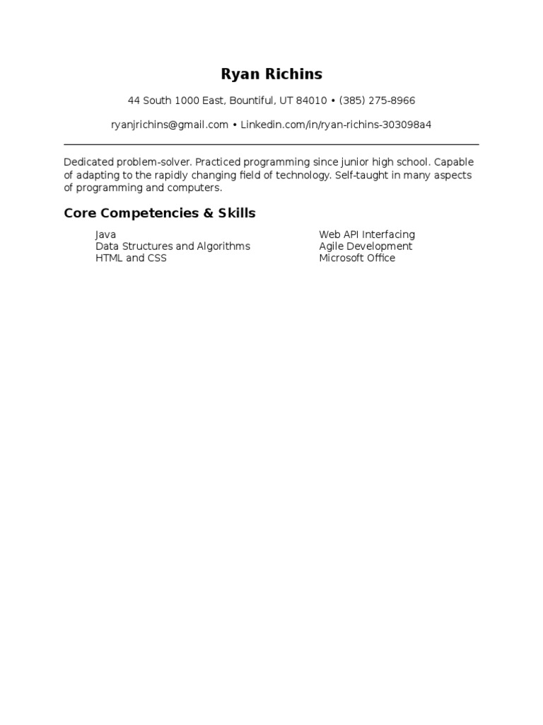 Resume Final Draft | PDF