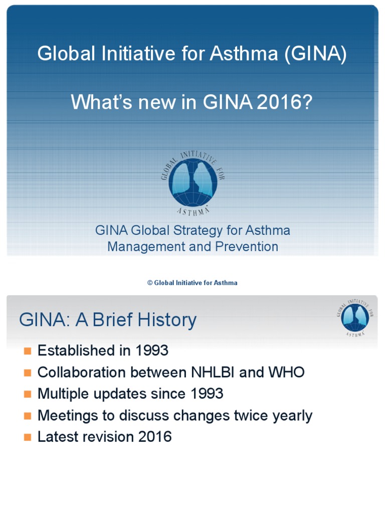 Whats New in GINA 2016 | PDF | Asthma | Allergy