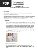Method Statement For Blockwork | PDF | Masonry | Concrete