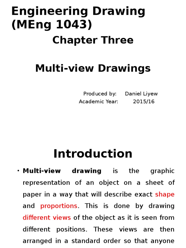 Chapter 3-Multiview Drawings | PDF | Tangent | Perspective (Graphical)