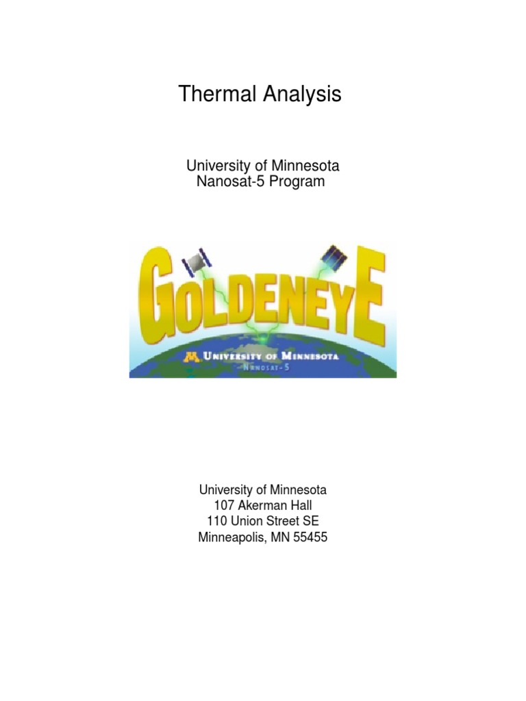 Thermal Analysis Report | PDF | Heat Transfer | Thermal Conduction