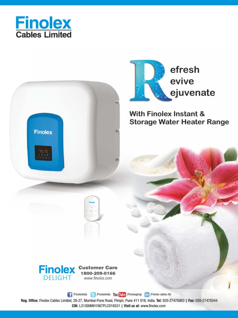 Finolex Water Heater 2016 | PDF