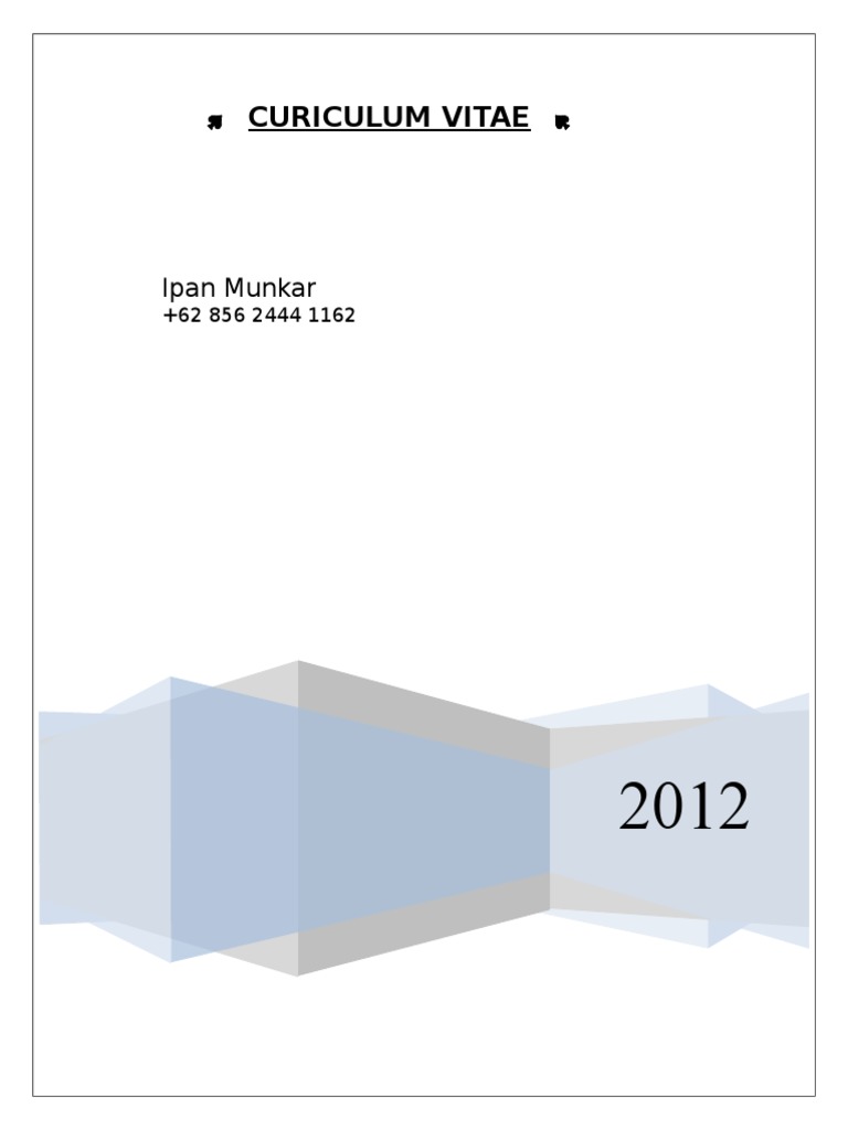 Curiculum Vitae: Ipan Munkar | PDF