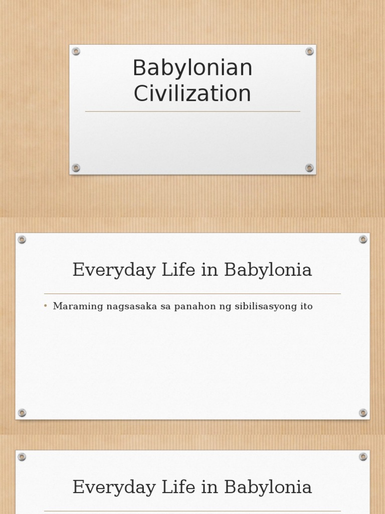 Babylonian Civilization | PDF