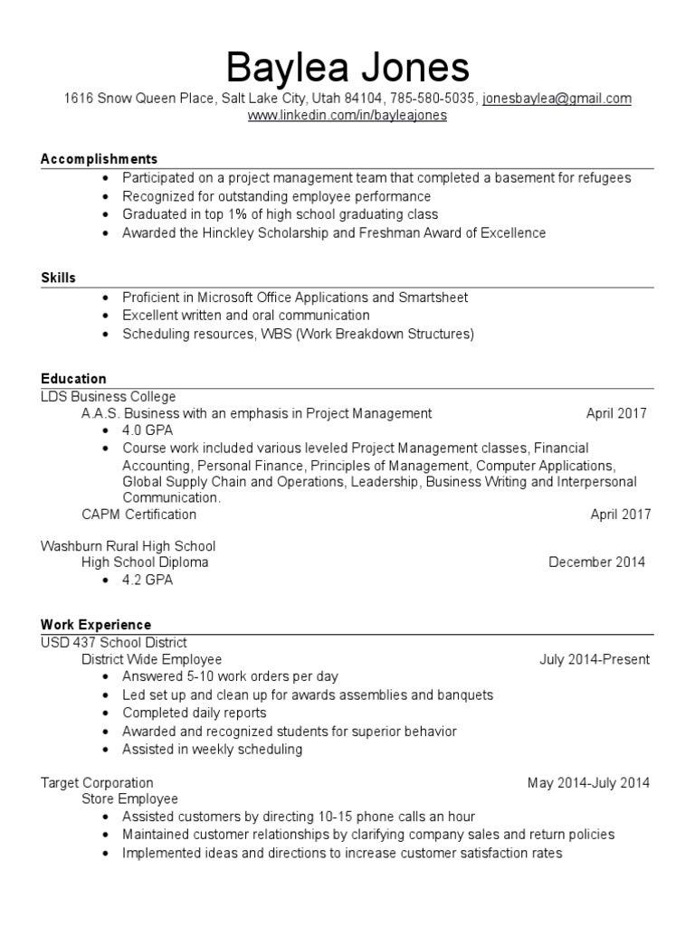 Resume Part Final | PDF