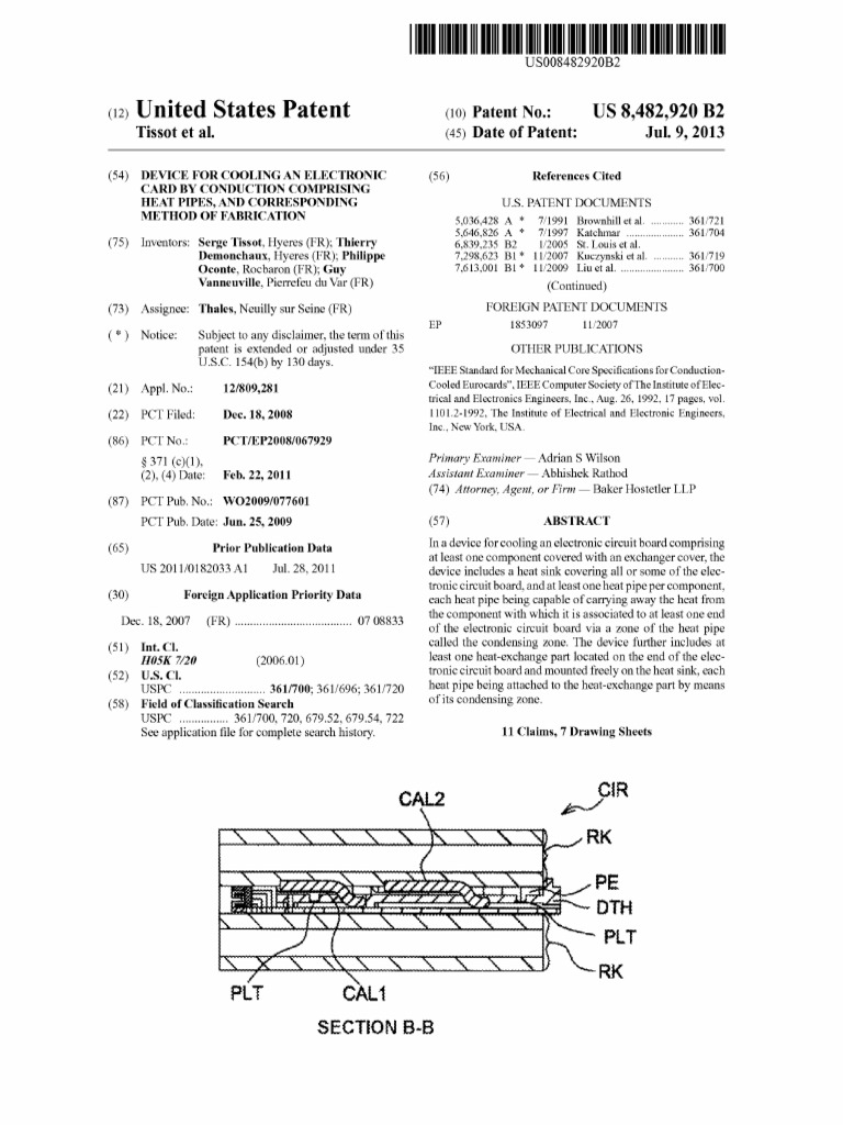 United States Patent (10) Patent No.: US 8,482,920 B2 | PDF | Printed ...