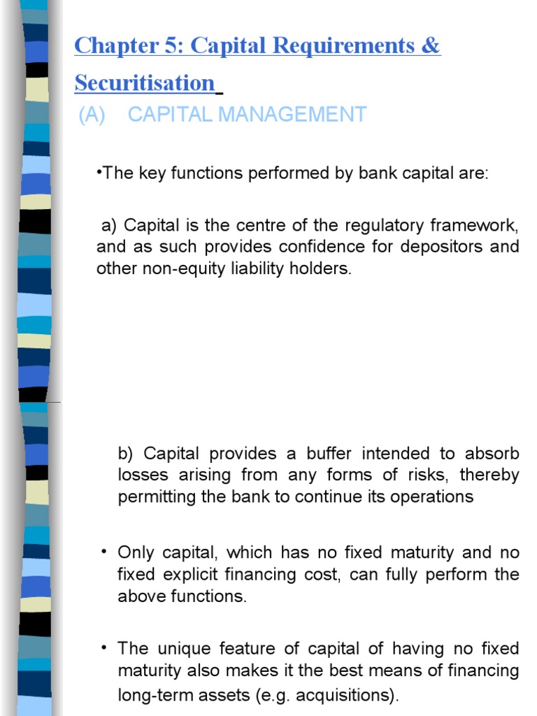 Chap 5 Capital Requirement & Securitisation | Download Free PDF ...