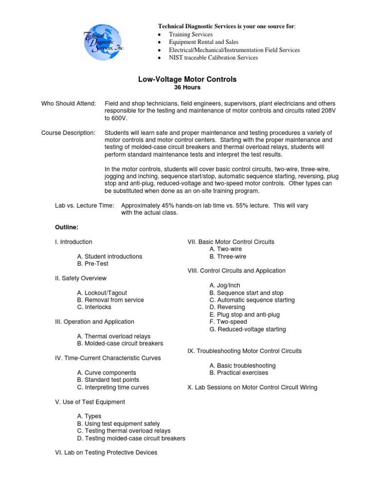 Low Voltage Motor Controls | PDF | Technology & Engineering | Business