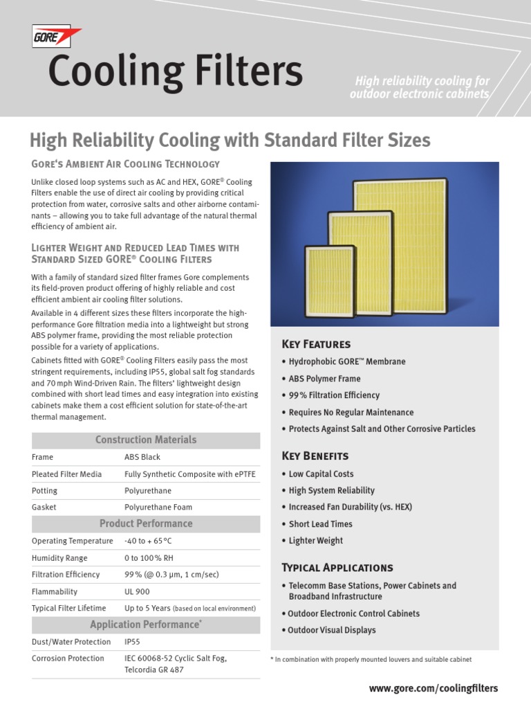 Cooling Filter ABS Standard Filter Product | PDF | Filtration ...