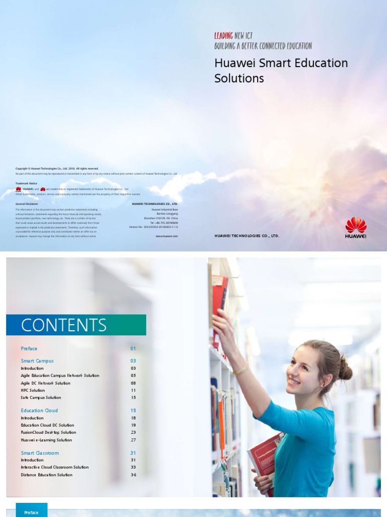 Huawei Smart Education Solution Brochure | PDF | Cloud Computing | Data ...