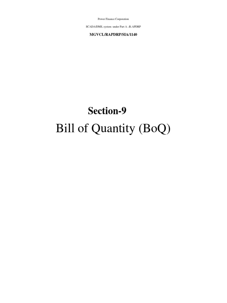 Bill of Quantity (BoQ) RTU | PDF | Media Technology | Computer Hardware