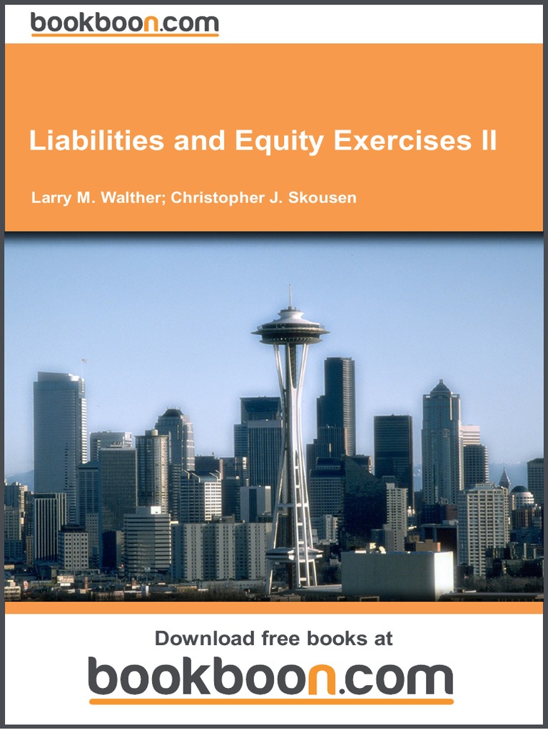 Liabilities And Equity Exercises Ii Pdf Pdf Bonds Finance