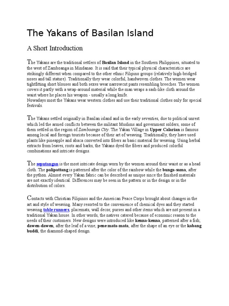 yakan | Mindanao | Philippines