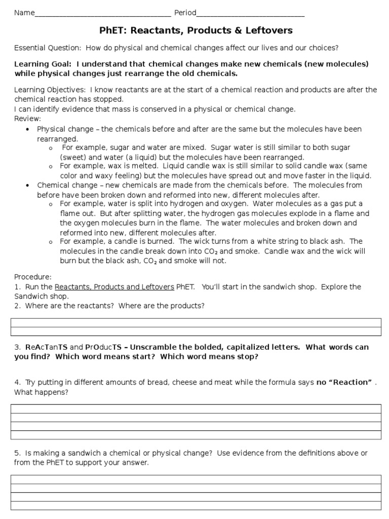 Physical V Chemical Change | PDF | Chemical Reactions | Oxygen
