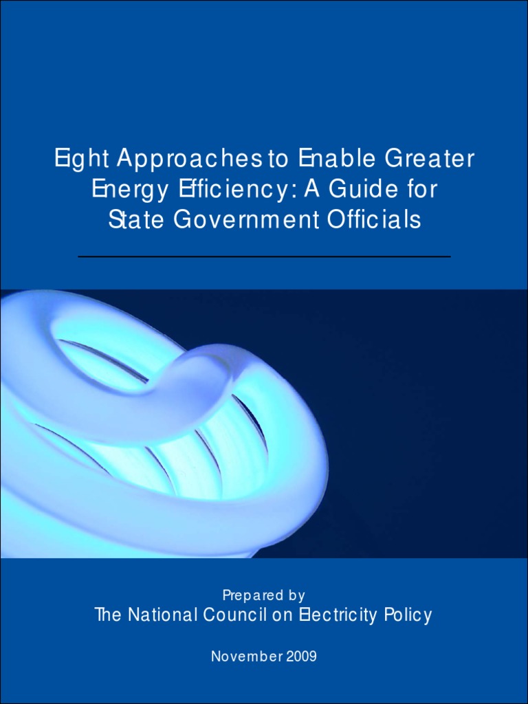 Eight Approaches To Enable Greater Energy Efficiency | PDF | Efficient ...