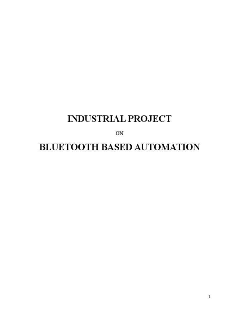 Bluetooth Home Automation System | PDF | Bluetooth | Arduino
