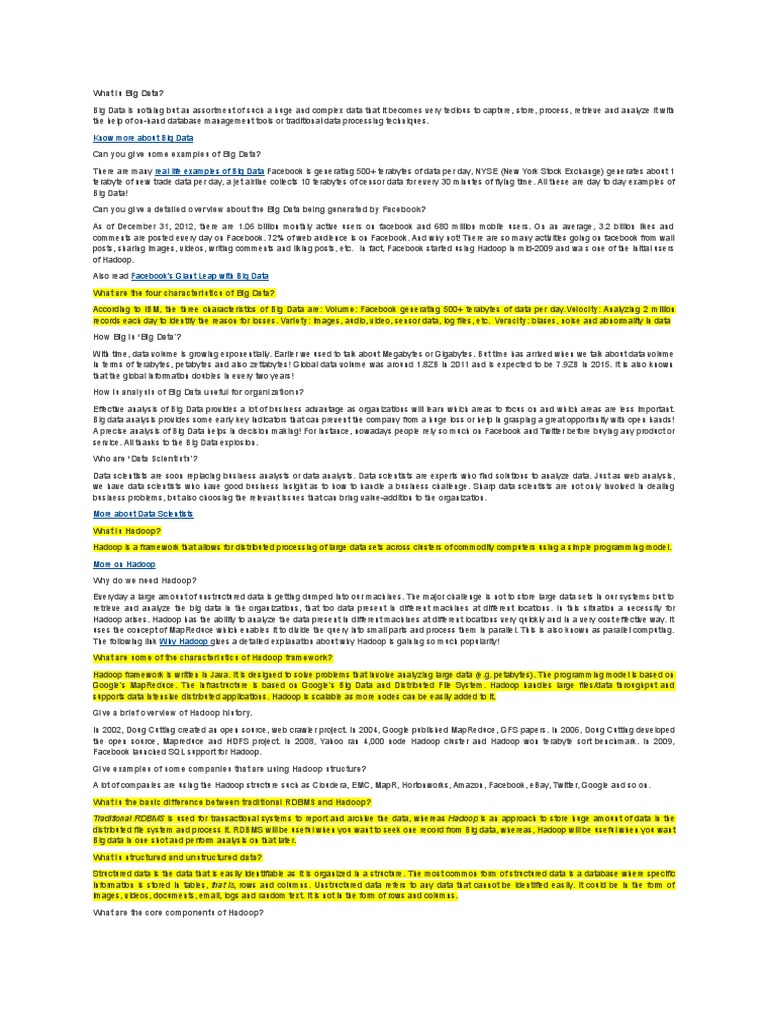 Edureka Interview Questions - HDFS | PDF | Apache Hadoop | Map Reduce