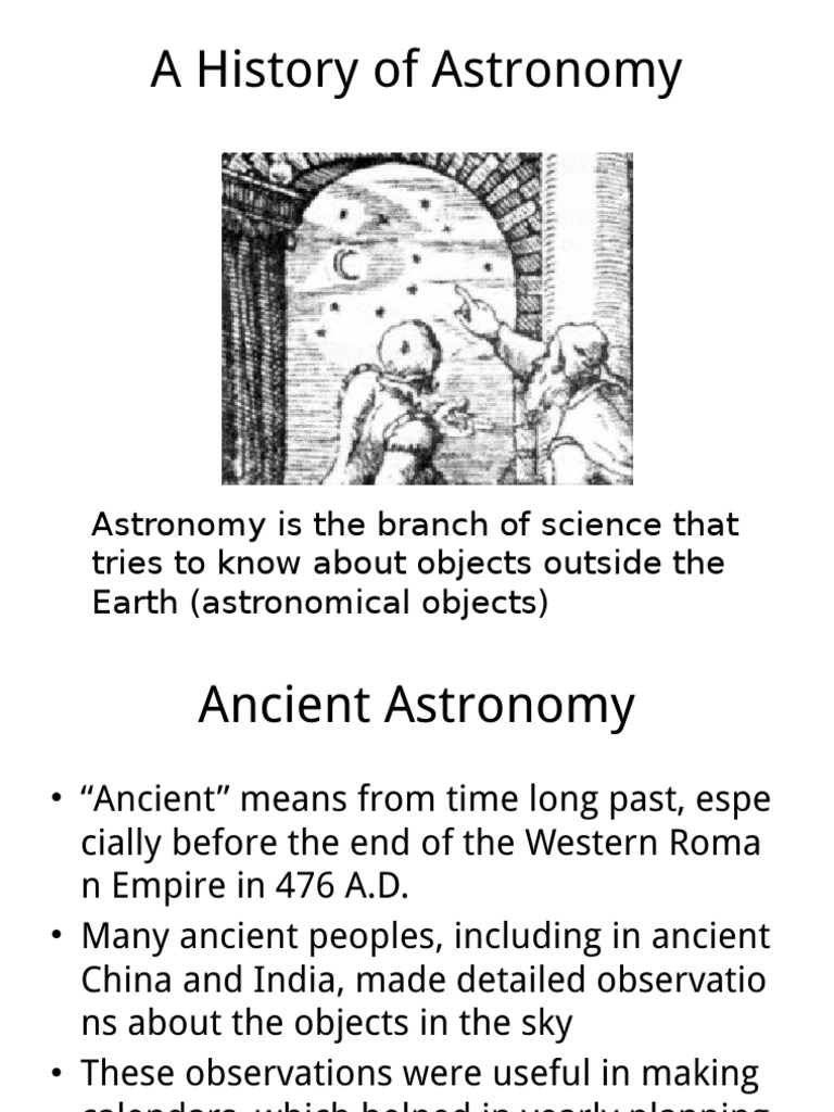 A History of Astronomy | PDF | Heliocentrism | Physical Cosmology
