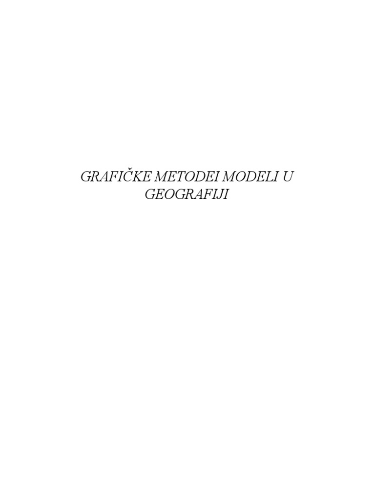 Grafičke Metode I Modeli U Geografiji | PDF