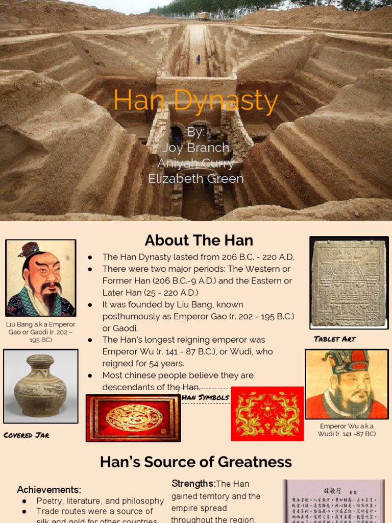 Han Dynasty: By: Joy Branch Aniyah Curry Elizabeth Green | PDF | Han ...
