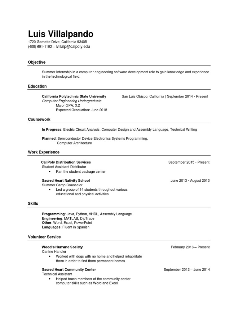 Luis Resume | PDF | Career & Growth