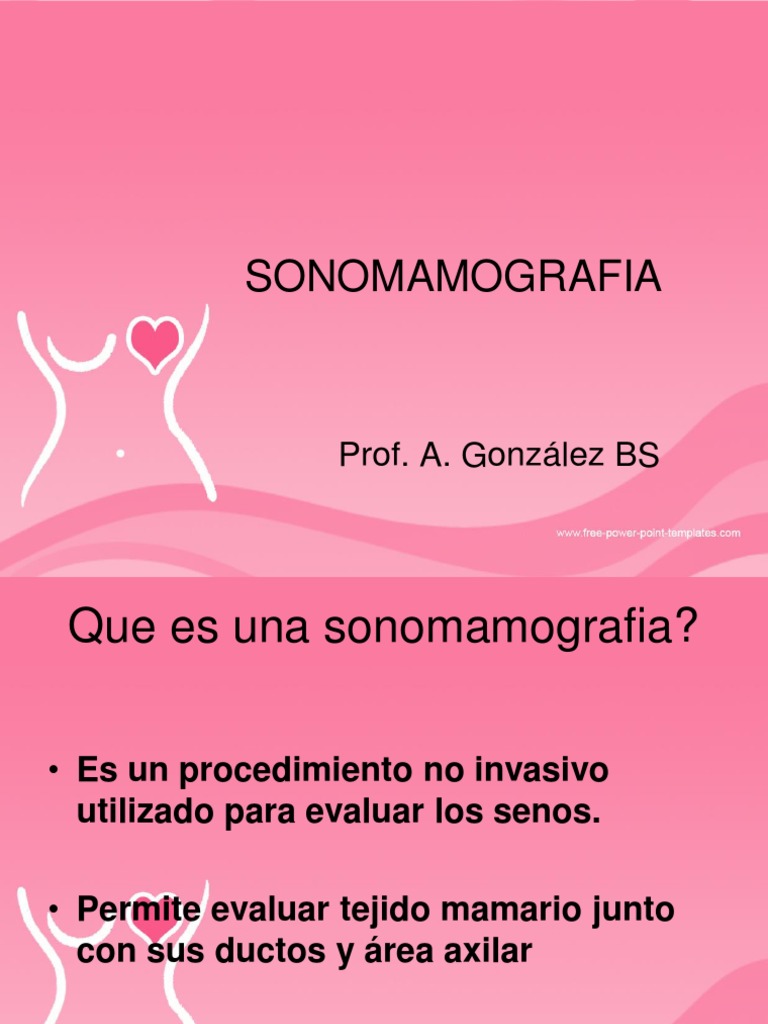 Presentacion de Sonomamografia | PDF | Pecho | Mamografía