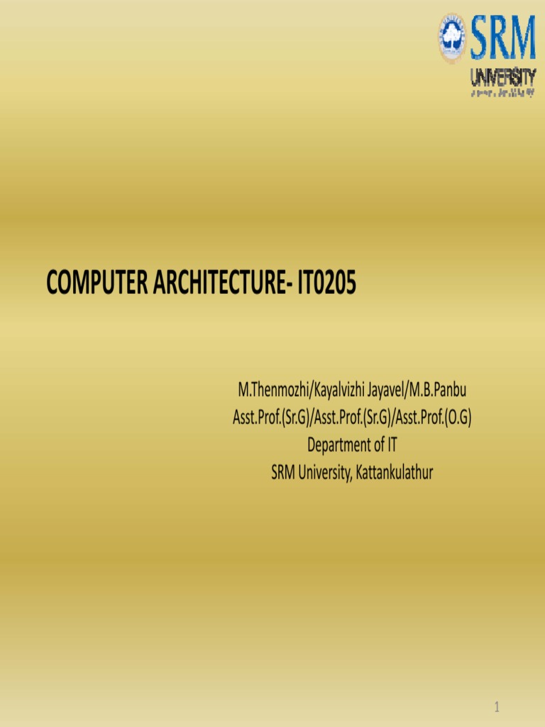 It0205 CA Unit V | PDF | Input/Output | Central Processing Unit