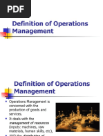 Chapter 1 Introduction To Operations Management | PDF | Operations Management | Resource