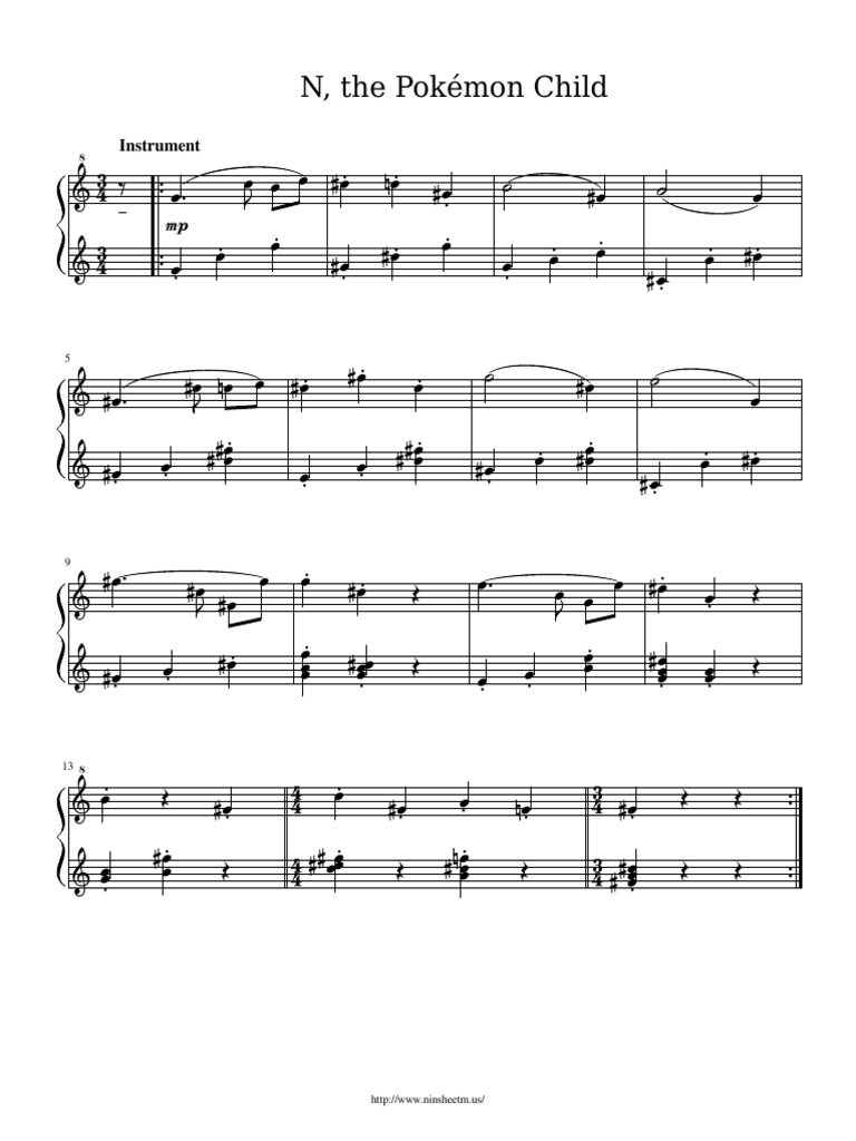 Pokemon BlackWhite-Ns Theme | PDF