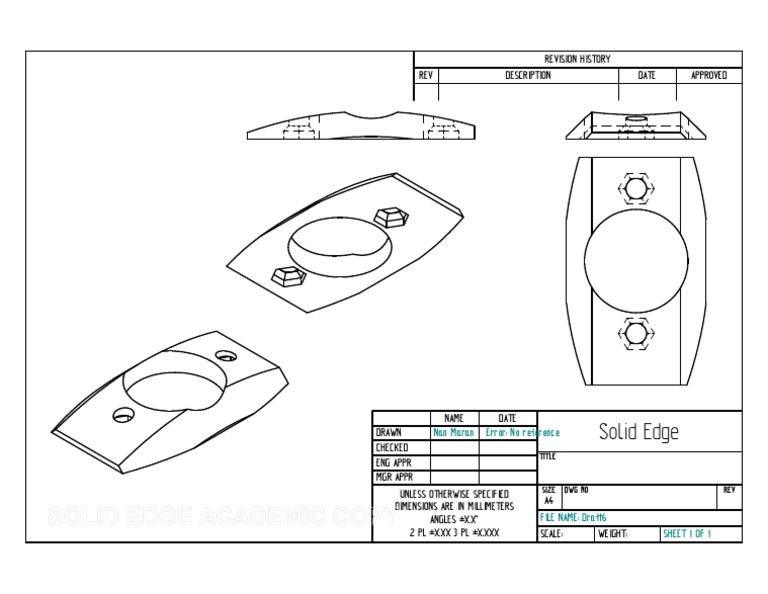 Solid Edge: Revision History REV Description Date Approved | PDF