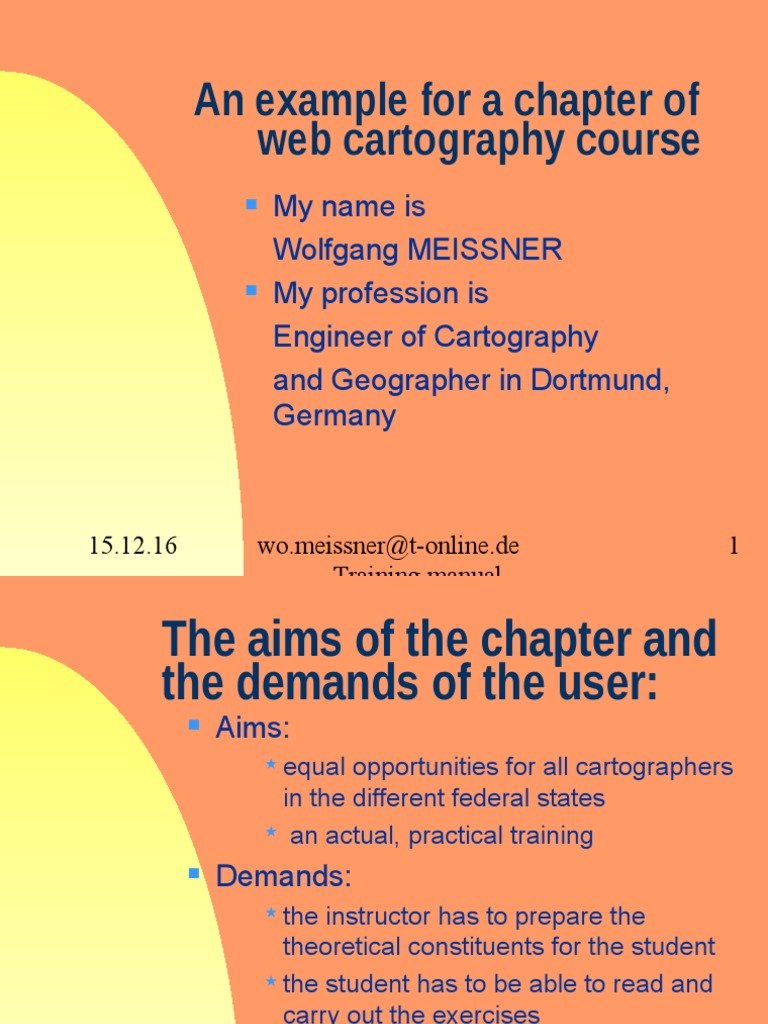An Example For A Chapter of Web Cartography Course | PDF